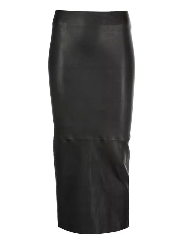 Sprwmn Leather Pencil Skirt - Black