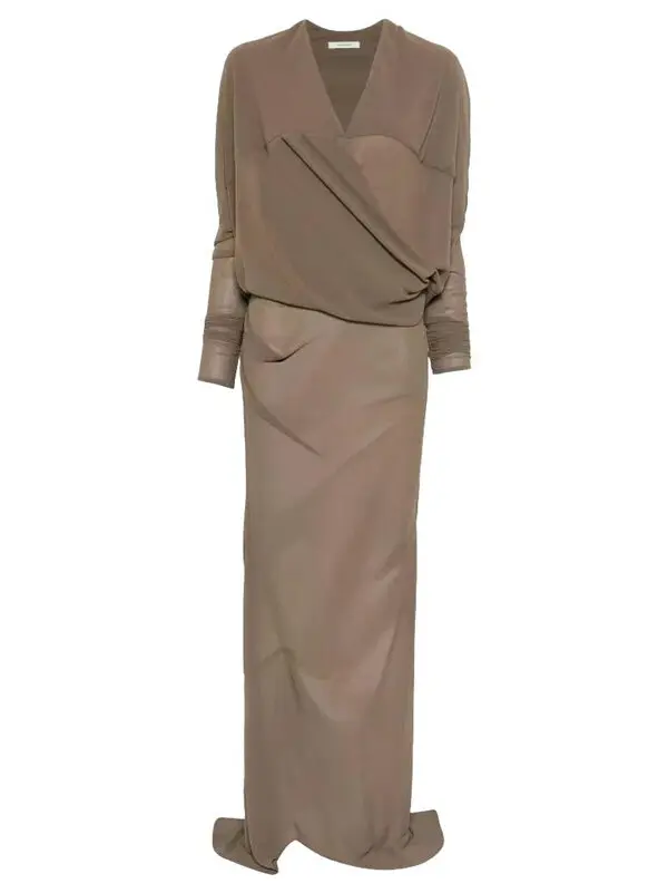 ENTIRE STUDIOS Long-sleeve Maxi Dress - Green
