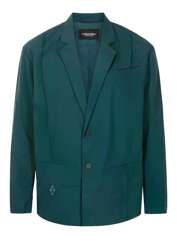 A-COLD-WALL* Rhombus Single-breasted Badge Blazer - Green