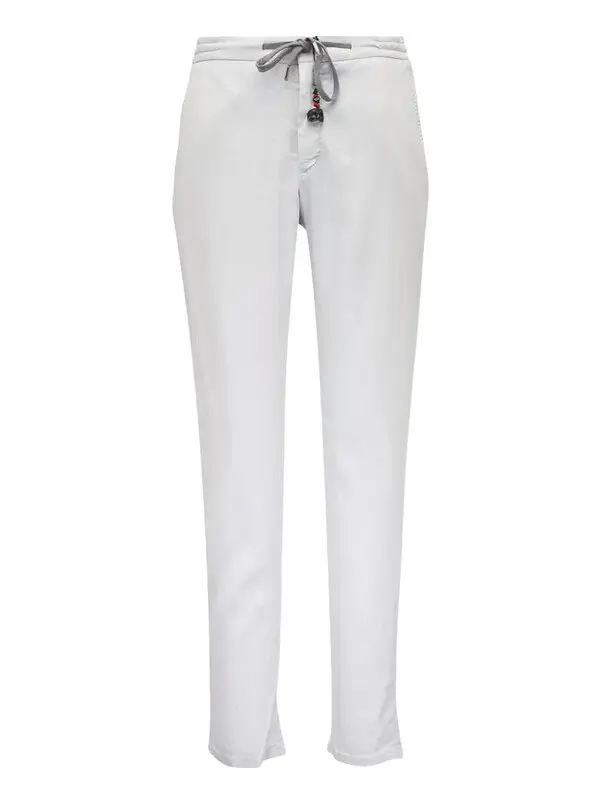 Marco Pescarolo Drawstring Casual Trousers - Grey