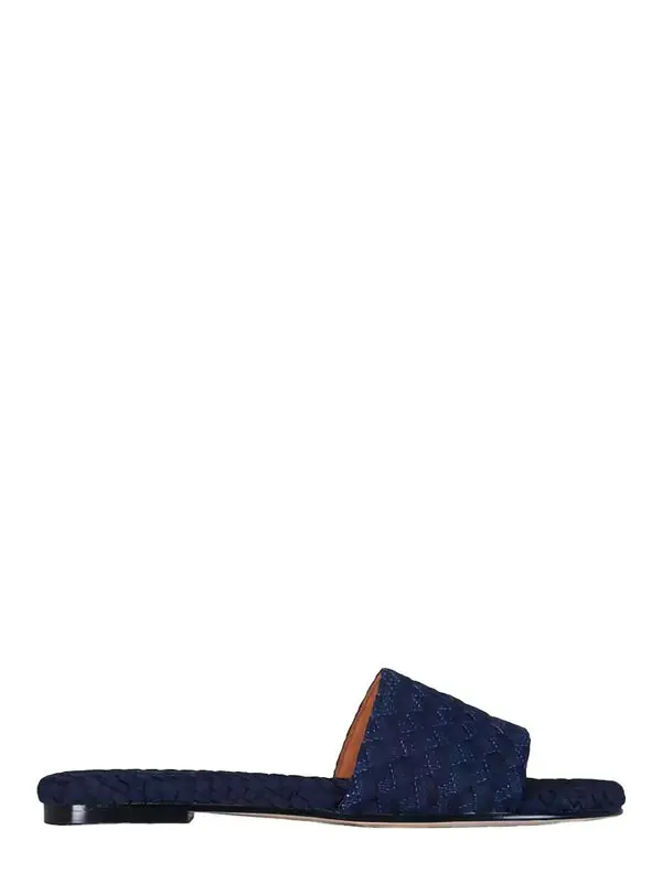 NAGHEDI Woven Sandals - Blue
