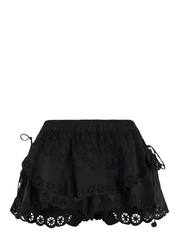 Isabel Marant Étoile Neis Embroidered Shorts - Black
