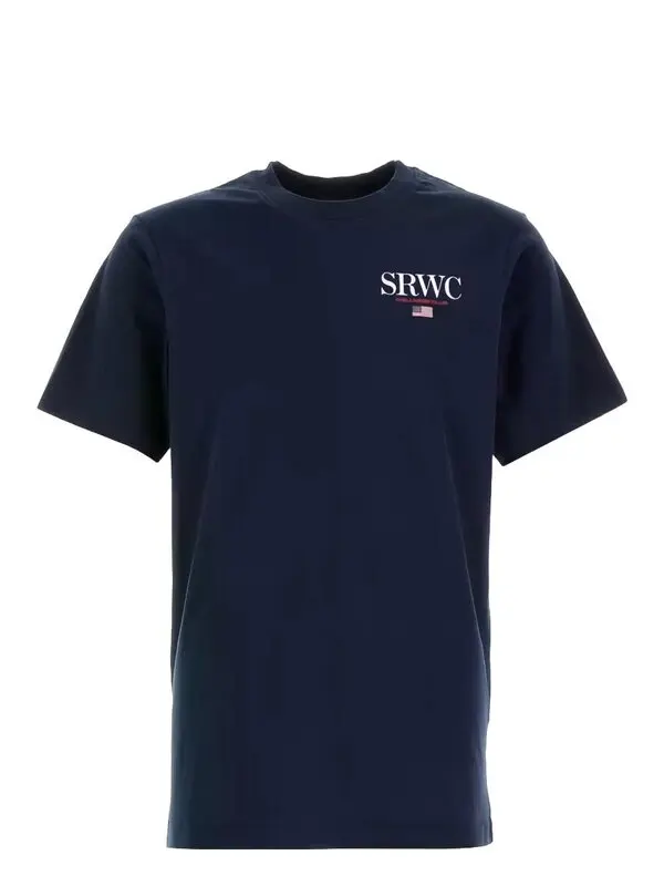 SPORTY & RICH Nautical Logo T-shirt - Blue