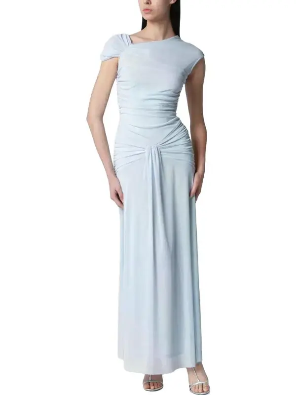 ROTATE BY BIRGER CHRISTENSEN Ruffled Maxi Dress - Blue