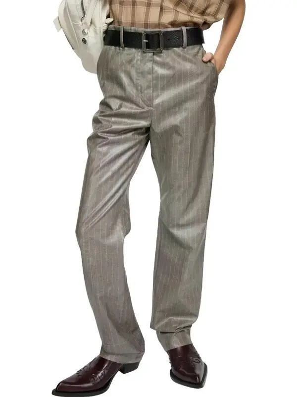 Acne Studios Pinstripe Trousers - Grey