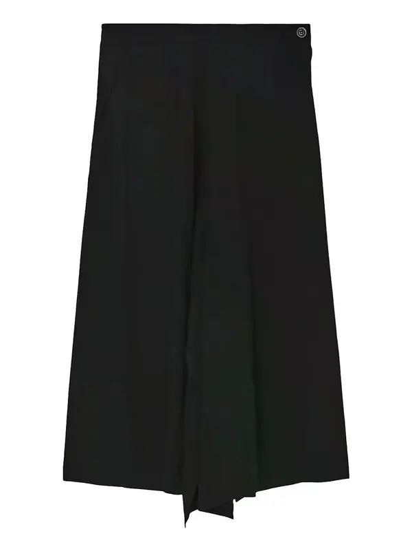 Y’s Asymmetric High-waisted Skirt - Black