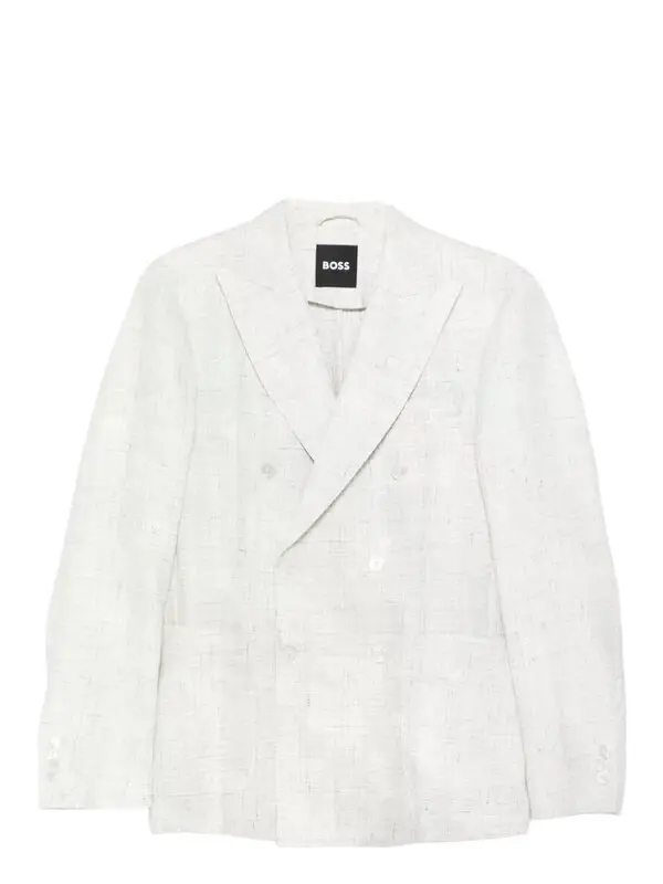 BOSS Double-breasted Blazer - Neutrals