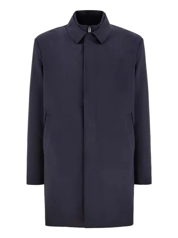 Canali Zip-up Coat - Blue