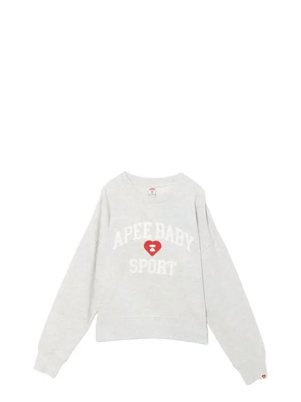 AAPE BY *A BATHING APE Logo-embroidered Sweatshirt - Grey