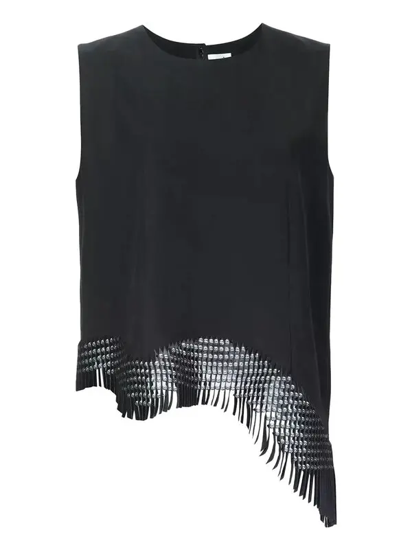 Noir Kei Ninomiya Asymmetric Blouse - Black