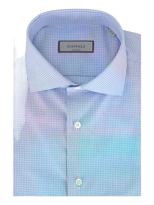 Canali Checked Shirt - Blue