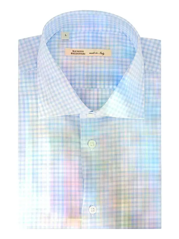 MAURIZIO BALDASSARI Gingham Shirt - Blue
