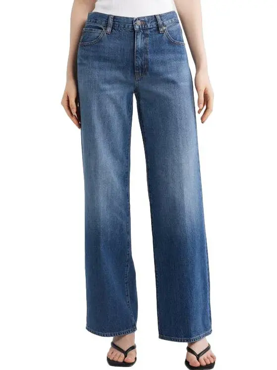 FRAME The Off Duty Stroll Wide Leg Jeans - Garda