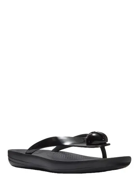 Fitflop Iqushion Glossy Flip-flops - Black