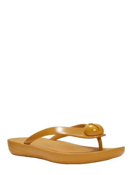 Fitflop Iqushion Glossy Flip-flops - Turmeric