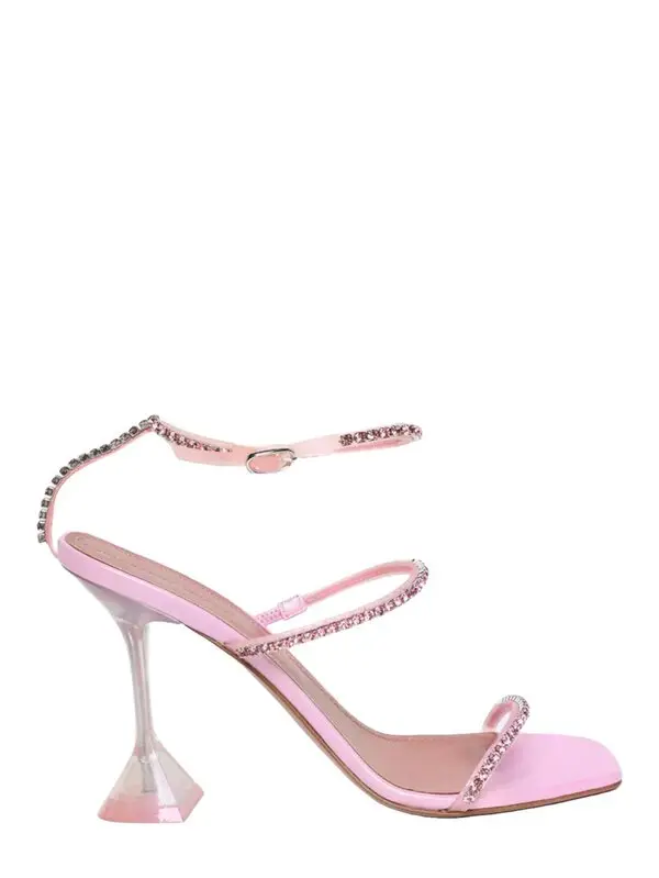 Amina Muaddi Gilda 95mm Crystal-embellished Sandals - Pink