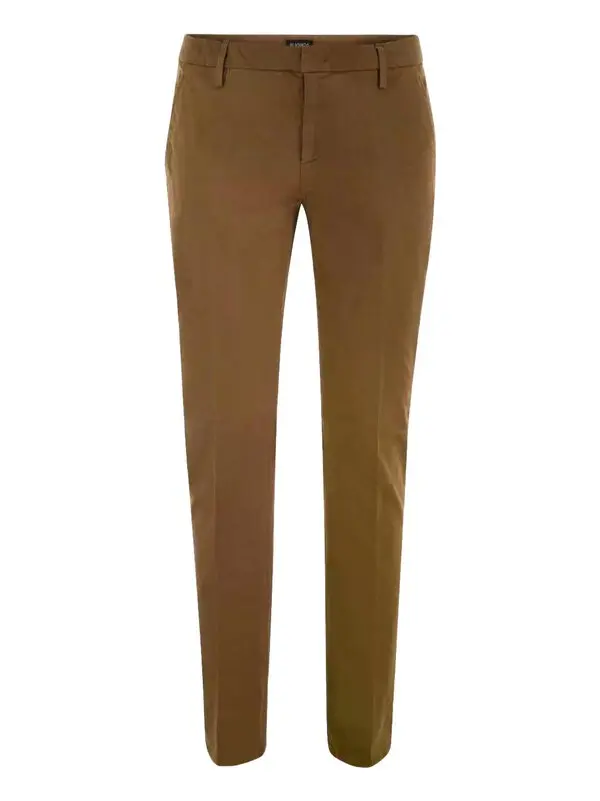 DONDUP Regular-waist Trousers - Brown