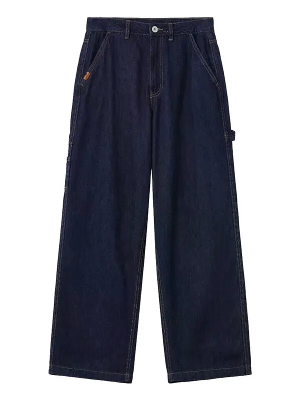 CHOCOOLATE Wide-leg Cotton Jeans - Blue