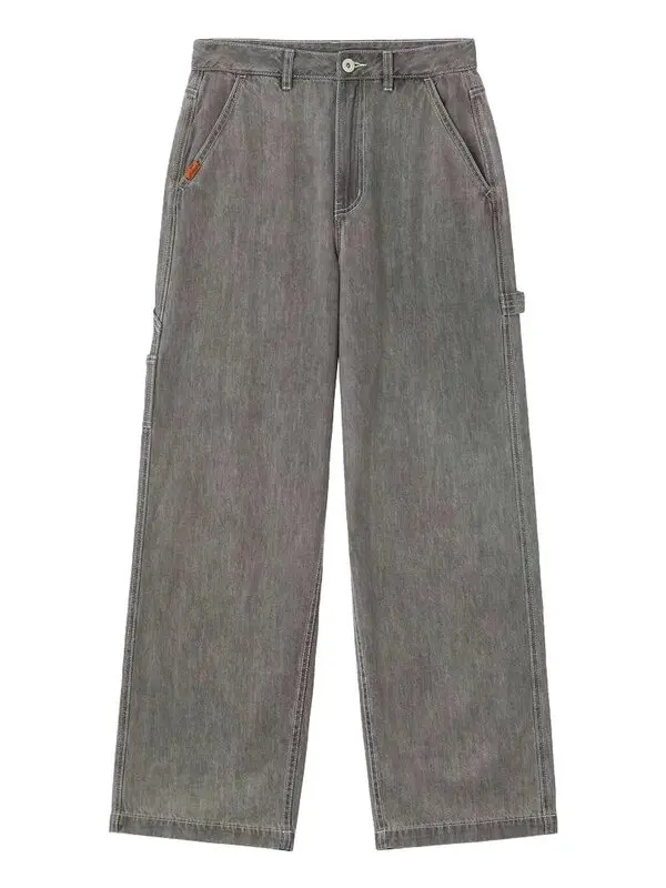 CHOCOOLATE Straight Leg Jeans - Grey