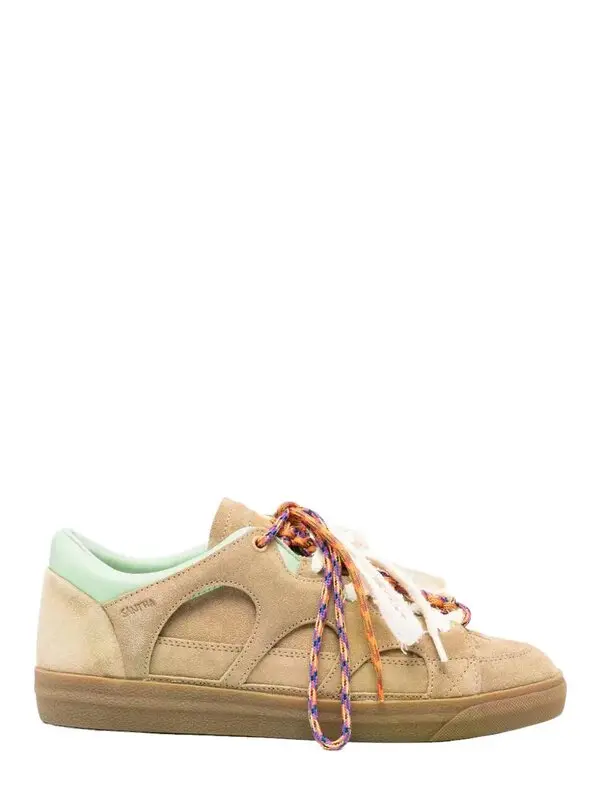 SANTHA Cut-out Detailing Sneakers - Neutrals