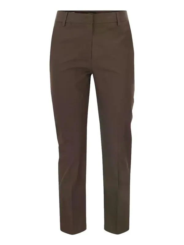 Max Mara Slim-fit Cropped Trousers - Brown