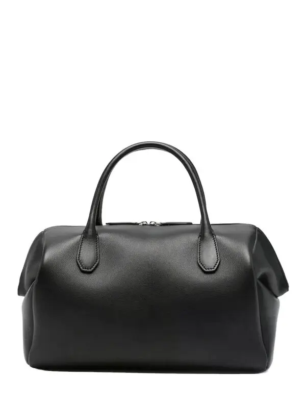 THE ROW Faye Rounded-handles Tote - Black