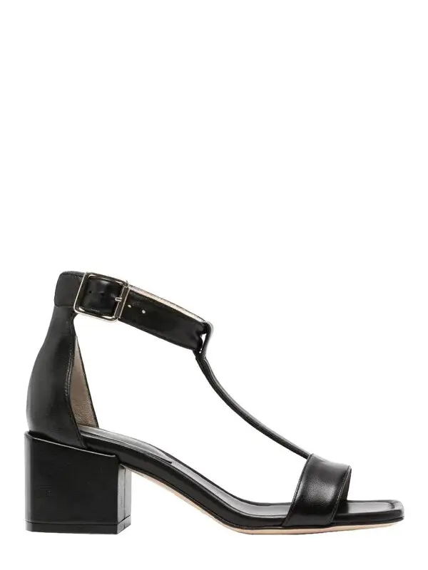 ANNA F. Heeled Sandals With Buckle Fastening - Black