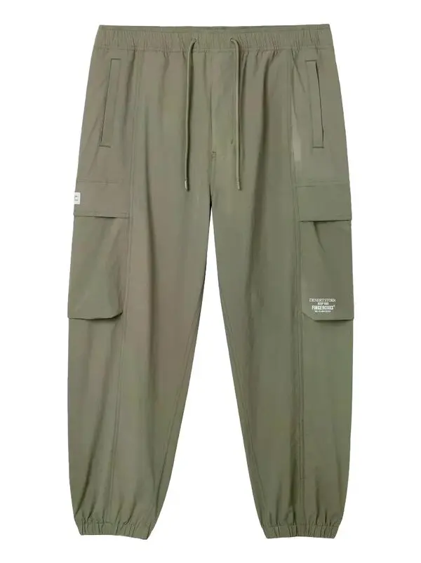 FINGERCROXX Drawstring Cargo Trousers - Green