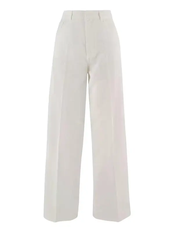 SA SU PHI Wide-leg Palazzo Trousers - Neutrals