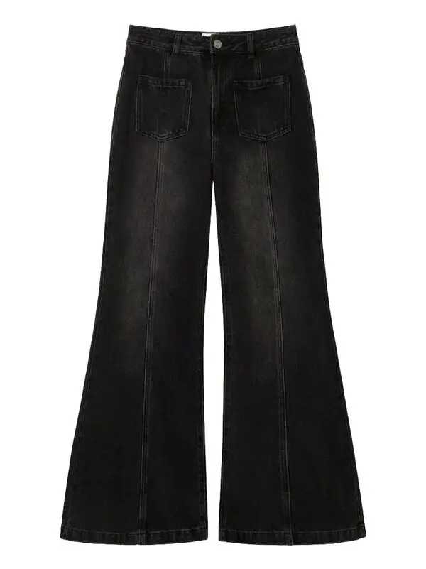 B+AB Panelled Flared Jeans - Black