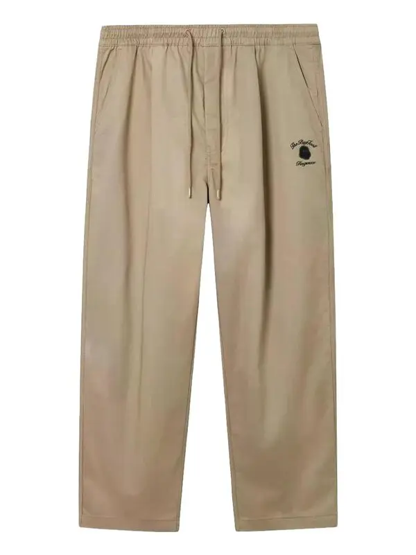 FINGERCROXX Logo-patch Trousers - Neutrals