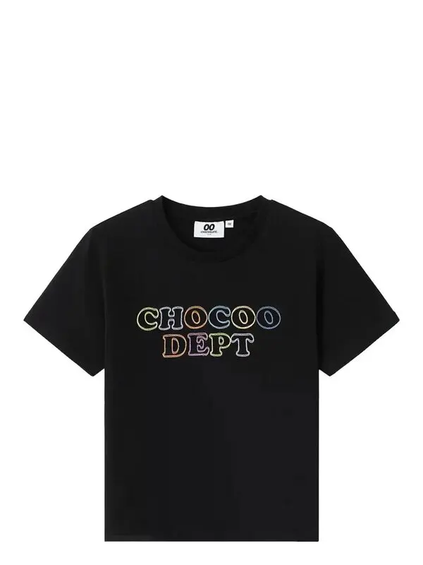 CHOCOOLATE Lettering T-shirt - Black