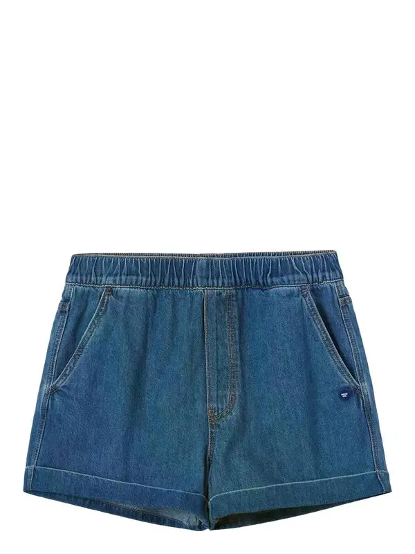 CHOCOOLATE Logo Patch Shorts - Blue