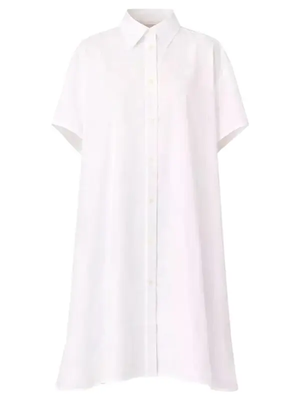 Officine Générale Adriel Shirt Midi Dress - White