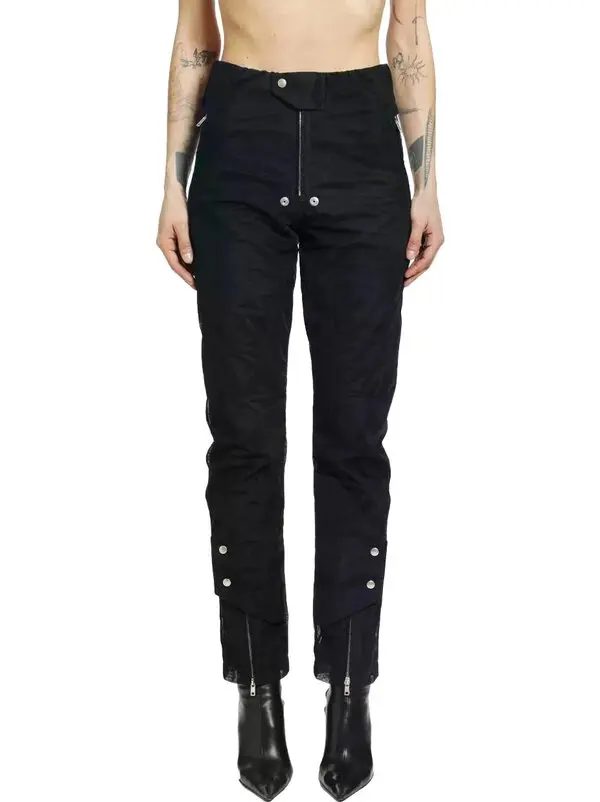 Rick Owens Zip Trousers - Black