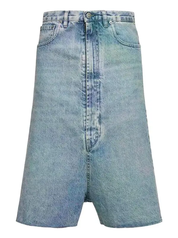 MAISON MARGIELA Frayed Denim Shorts - Blue