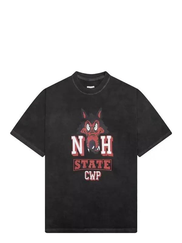 NEIGHBORHOOD Graphic-print Crew Neck T-shirt - Black