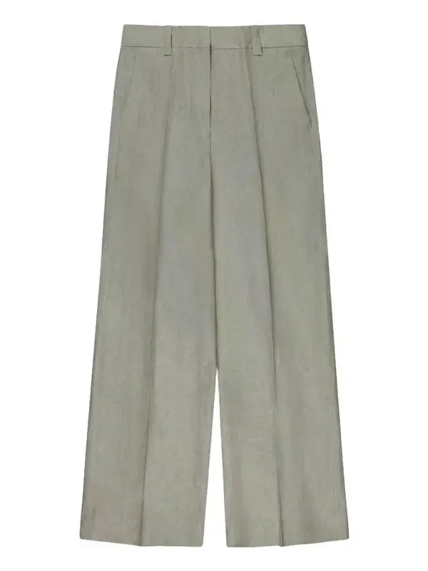 Incotex Regular-fit Linen Trousers - Green