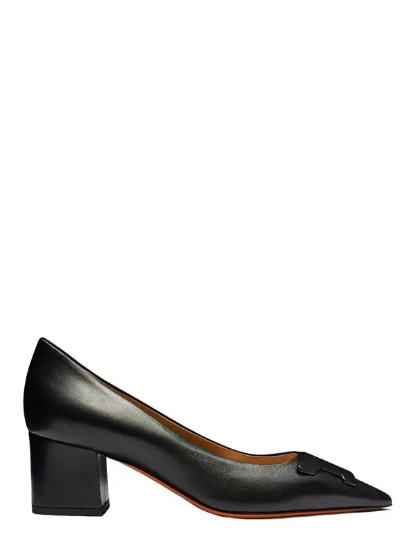 Santoni Leather Pumps - Black