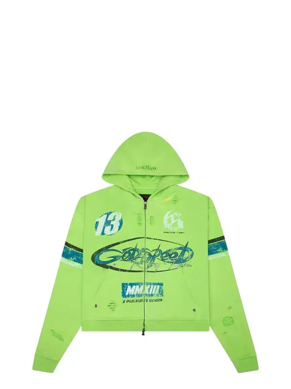 GODSPEED Speedway Zip-up Hoodie - Green
