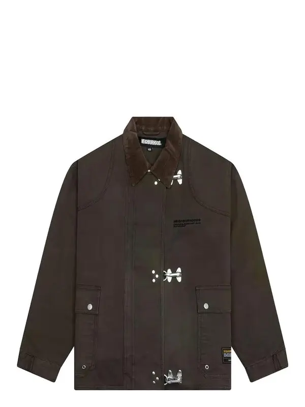 NEIGHBORHOOD Corduroy-collar Jacket - Brown