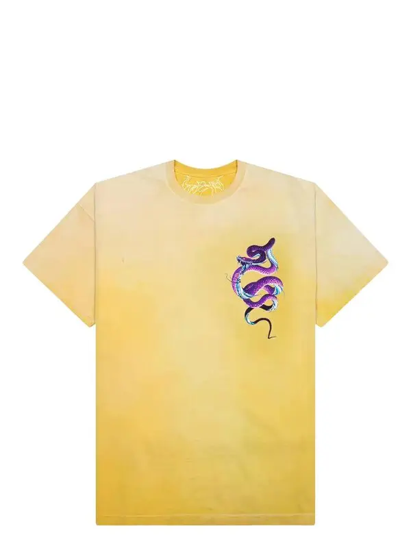 D-R-G-N Snake Pit-viper T-shirt - Yellow