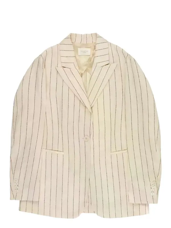 Montedoro Pinstripe Blazer - Neutrals