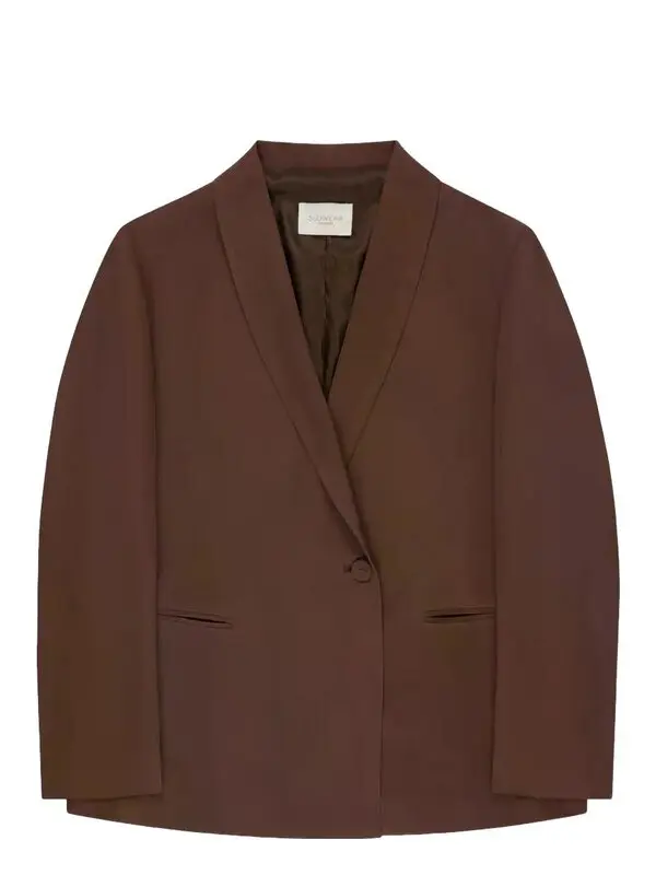 Montedoro Wide-fit Blazer - Brown