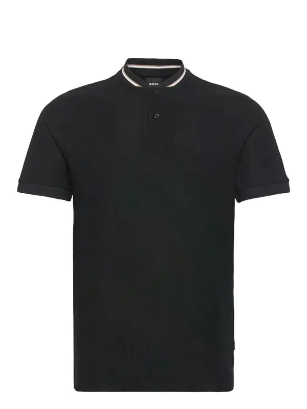 BOSS Button T-shirt - Black
