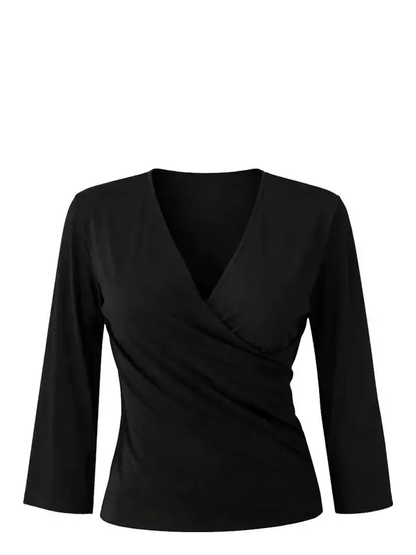 Seventy V-neck Top - Black
