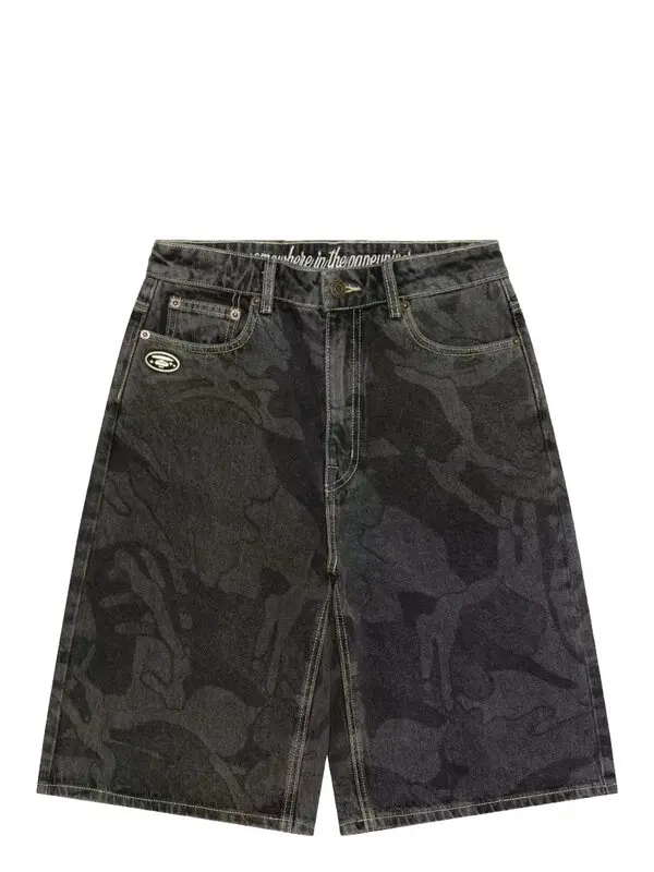 AAPE BY *A BATHING APE Logo-embroidered Shorts - Black