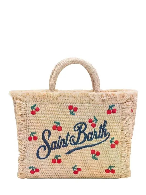 MC2 SAINT BARTH Embroidered Tote Bag - Neutrals