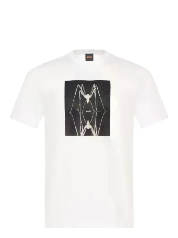 BOSS Graphic-print Crew-neck T-shirt - White
