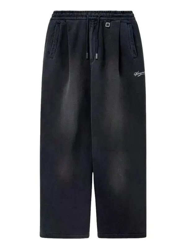 WOOYOUNGMI Wide-leg Drawstring Trousers - Blue